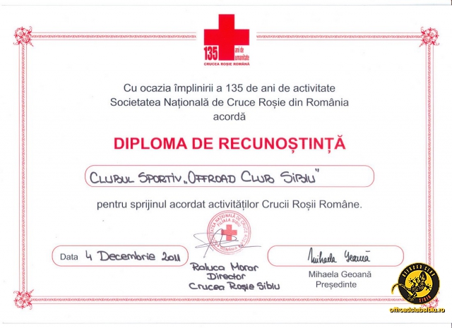 Gala Voluntarului Crucii Rosii Sibiu - 4 decembrie 2011